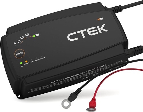 CTEK M15 Marine Charger - 15A Battery Charging for Marine Batteries ...