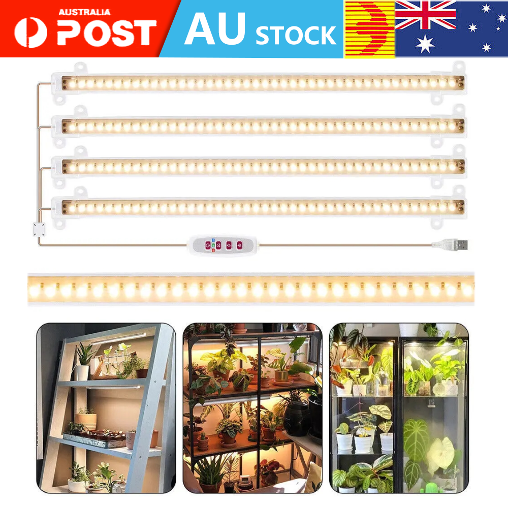 LED Grow Light Tube Strip Full Spectrum For Indoor Plant Flower Veg ...