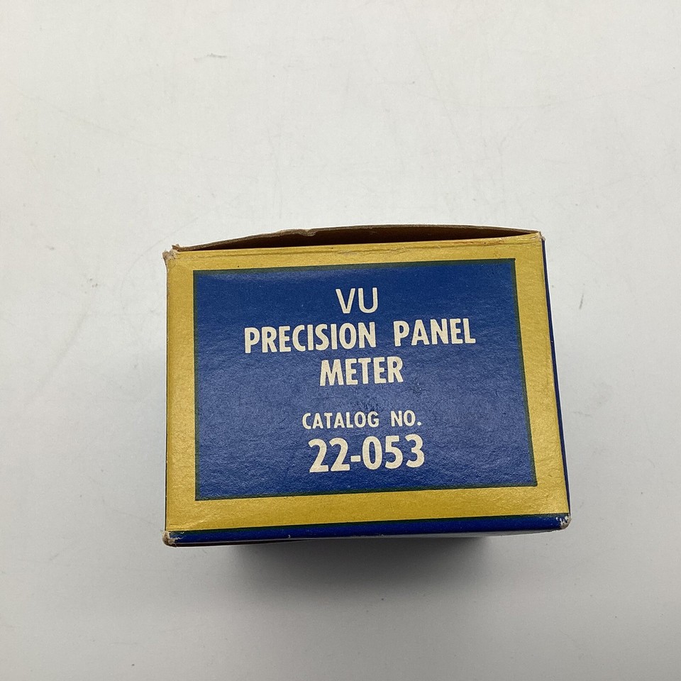 Micronta VU Precision Panel Meter Vintage 22-053 Radio Shack Tandy New ...