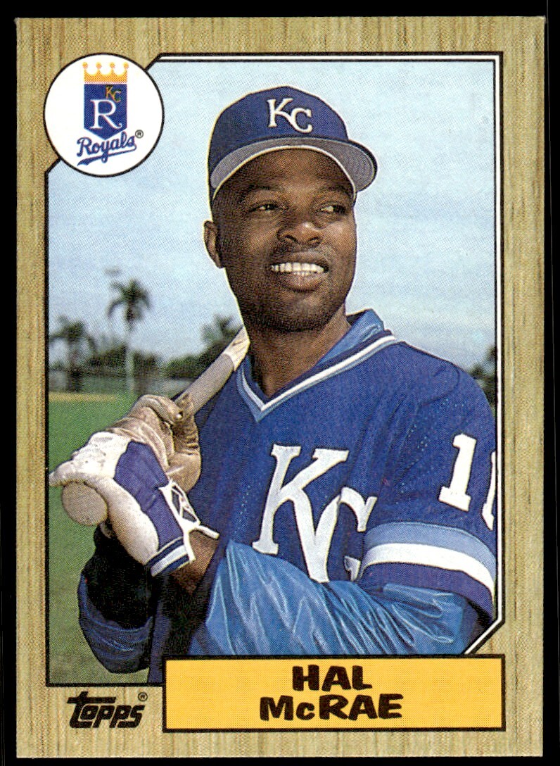 1987 Topps Baseball Card Hal McRae Kansas City Royals #573 | eBay