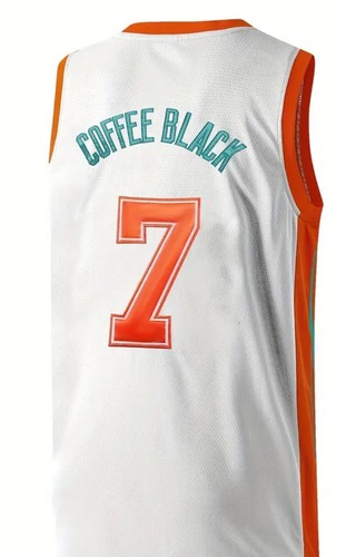Semi Pro Flint Tropics Basketball Jersey #7 Coffee Black Large All Sewn ...