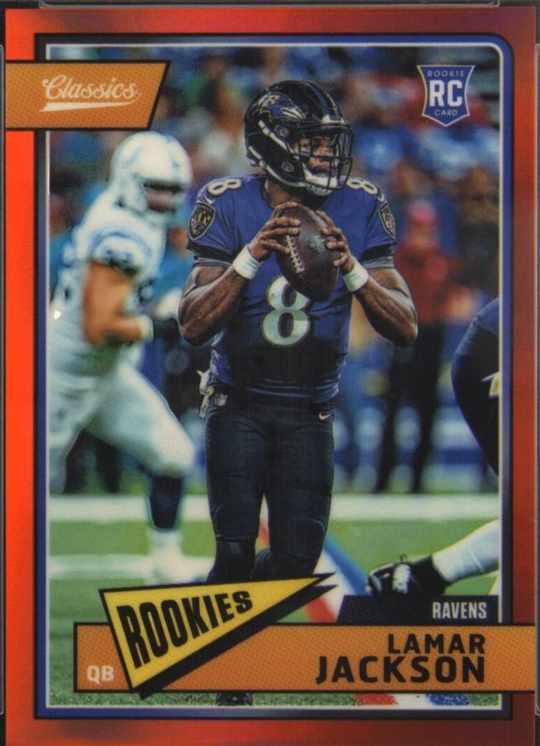 2018 Panini Honors - Classics Update Rookies Lamar Jackson #304 Red /15 ...