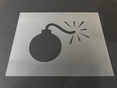 Bomb #1 Stencil 10mm or 7mm Thick, Bomb, Torpedo, Airplane, Battle ...