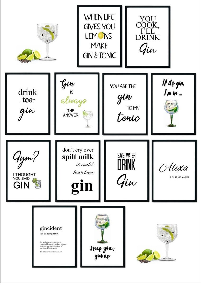 Birthday Gin Quotes Any Name Let The Fun BeGIN Personalised Gin