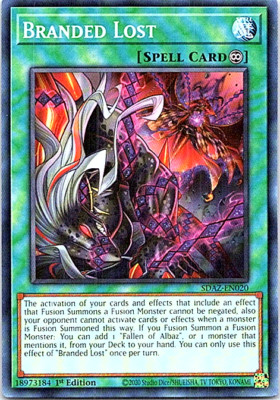 Branded Lost SDAZ-EN020 Yu-Gi-Oh! Light Play 1st Edition | eBay