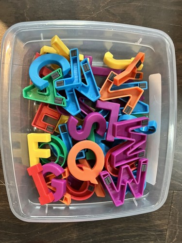 Alphamagnets Uppercase Magnetic Letters 42 Pcs Color Multicolored | eBay