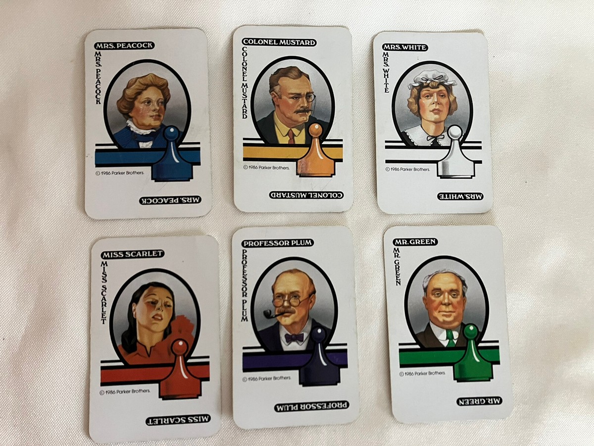 Clue Suspect Card Game