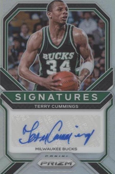 2020-21 Panini Prizm - Signatures Terry Cummings #SI-TCU Silver Prizm ...