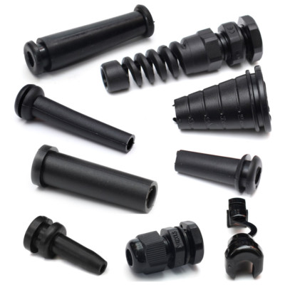 PVC SLEEVED CABLE EXIT GROMMET / STRAIN RELIEF / NYLON GLAND * VARIOUS ...