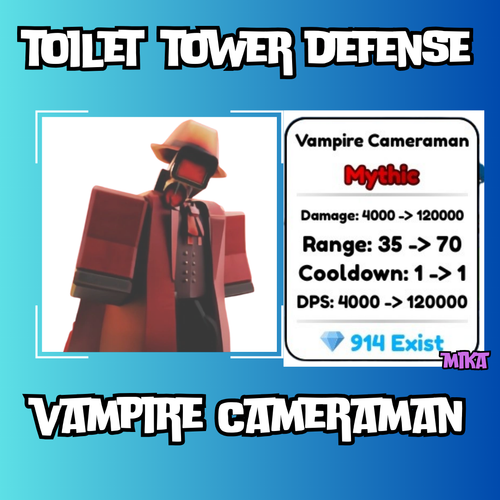 TOILET TOWER DEFENSE VAMPIRE CAMERAMAN | eBay