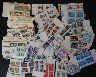 USA USPS MINT NH POSTAGE STAMP PLATE BLOCKS LARGE LOT FACE VALUE $222. ...