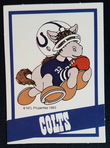 1983 Avon NFL Huddles Indianapolis Colts Team Card NM-MINT | eBay