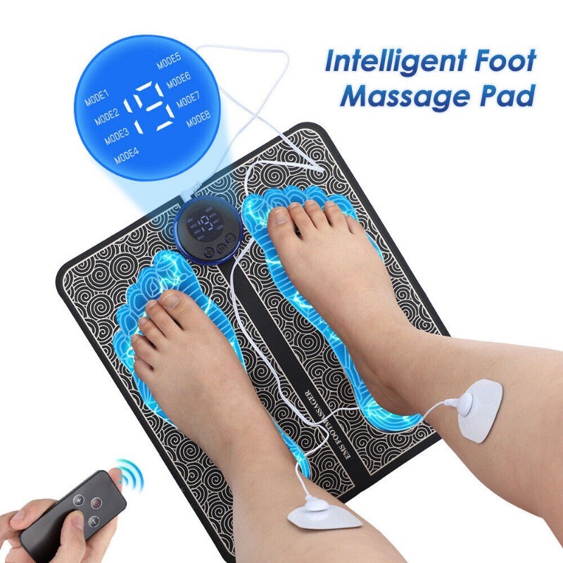 Ryoku EMS Pulse Massage Muscle Pain Relax Machine Electric Massager Mat ...
