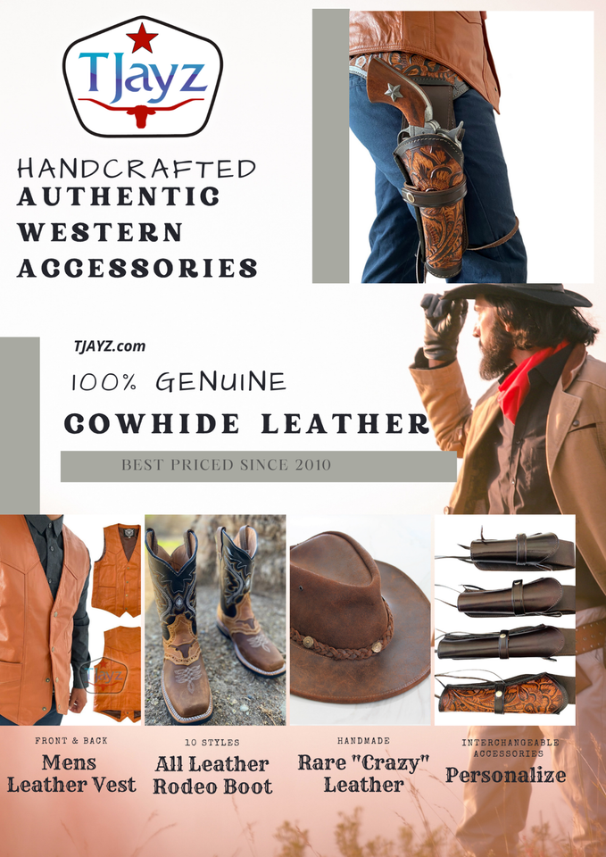 GUN SLINGER OUTLAW LEFT HAND Western Cross Draw Holster Tooled Leather ...