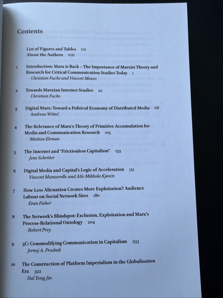 Marx in the Age of Digital Capitalism by Vincent Mosco (2017, Trade ...