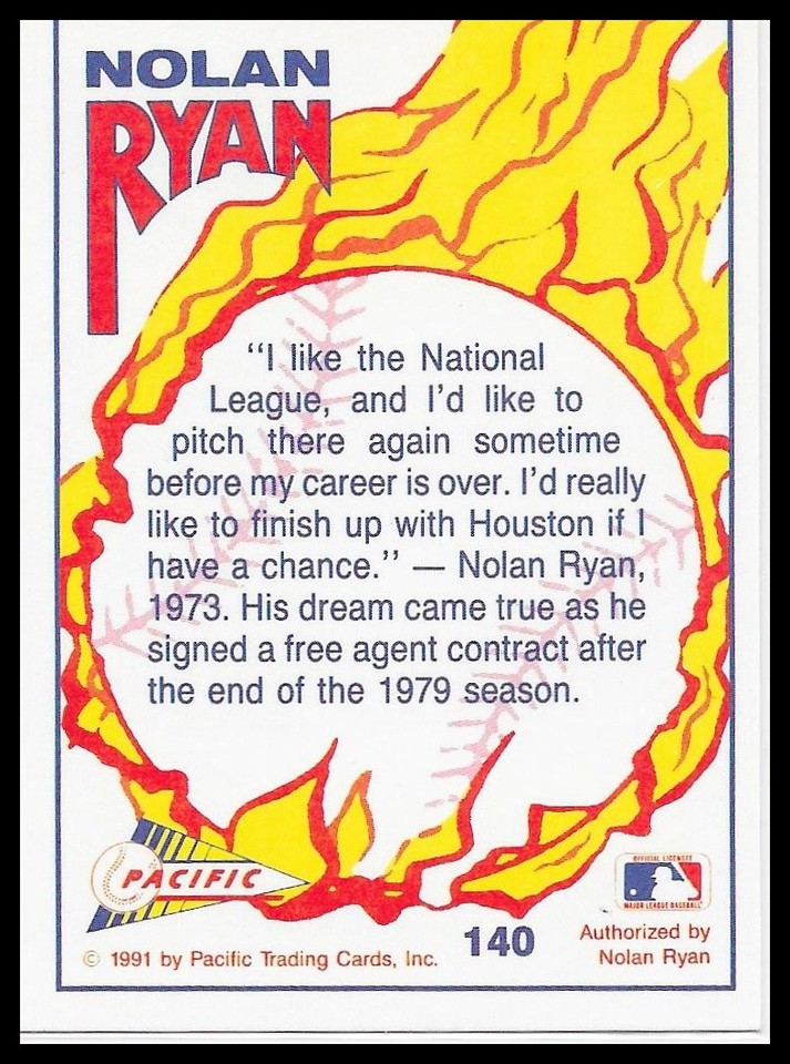 Nolan Ryan | 1992 Pacific Nolan Ryan Texas Express II #140 | eBay