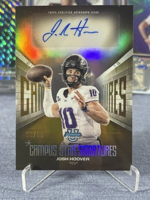 2025 Bowman Chrome University Campus Star Signatures Josh Hoover GOLD ...