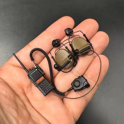 1/6 Scale DAM 78100 Russian FSB Sniper Headset + Radio Model for 12 ...