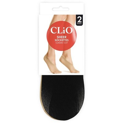 Clio Nylon Sheer Sockette Assorted 2 Pack | eBay
