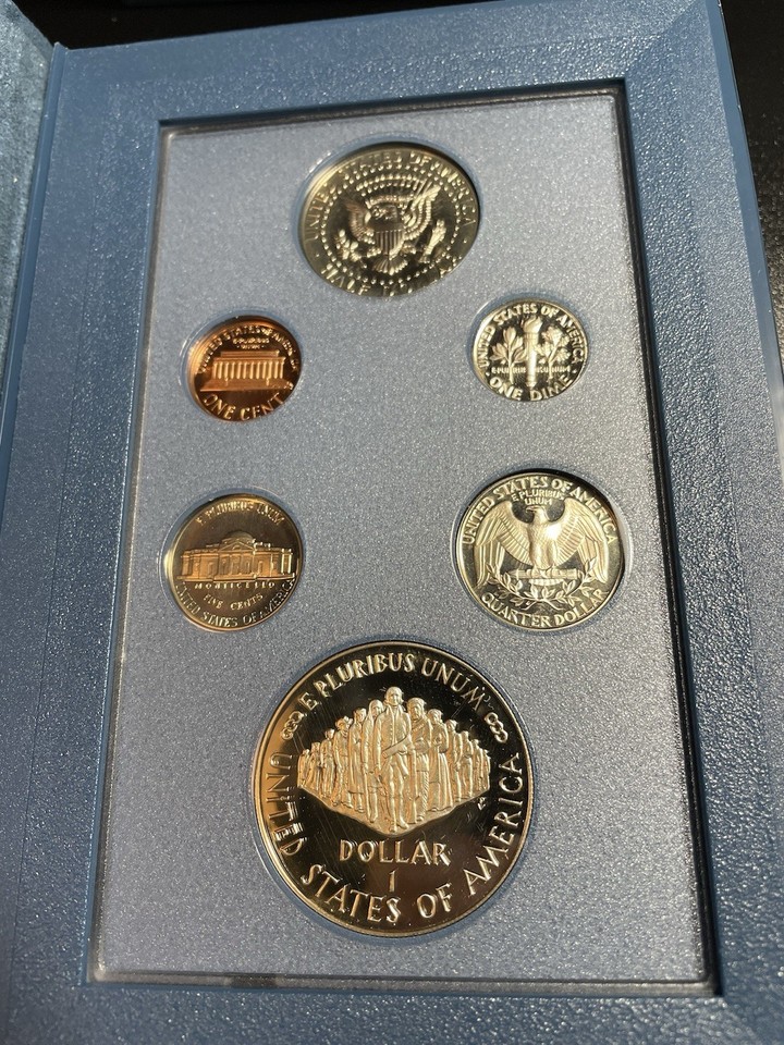 1987 Prestige Proof Set Constitution Silver Dollar U.S. Mint Original ...