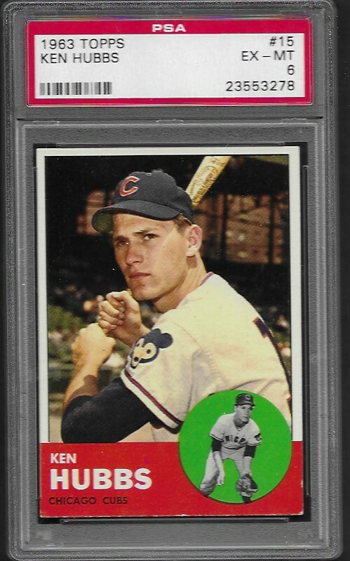1963 Topps - #15 Ken Hubbs for sale online | eBay