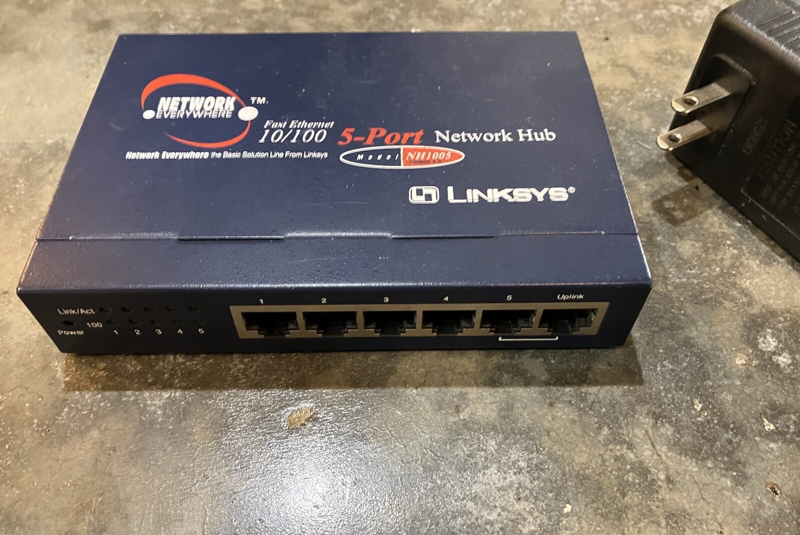 Linksys Nh1005 5 Port Fast 10/100 Ethernet Home Office Network Hub V2 ...