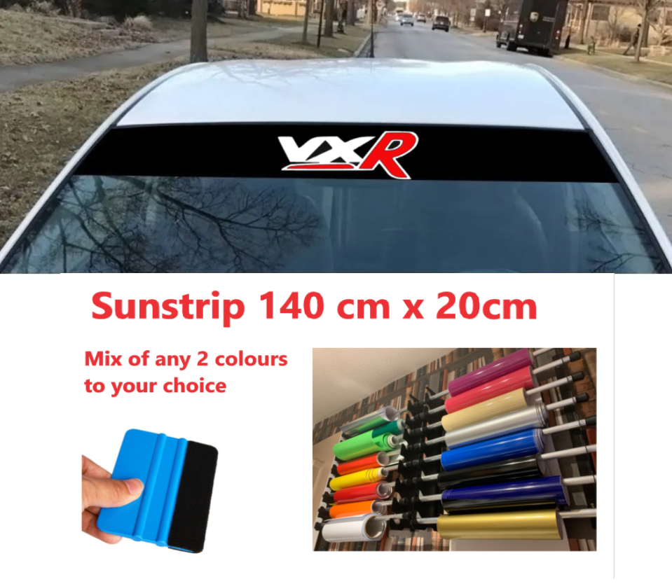 Vauxhall SUNSTRIP Insignia VXR Corsa Astra LOGO GRAPHICS DECAL STICKERS ...