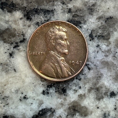 1947 Wheat Penny No Mint Mark Extremely Rare "L" In Liberty Rim Error ...