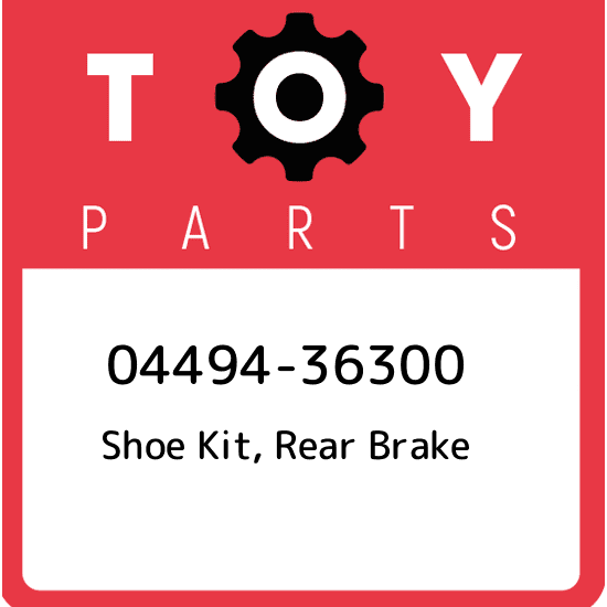 04494-36300 Toyota Shoe kit, rear brake 0449436300, New Genuine OEM ...