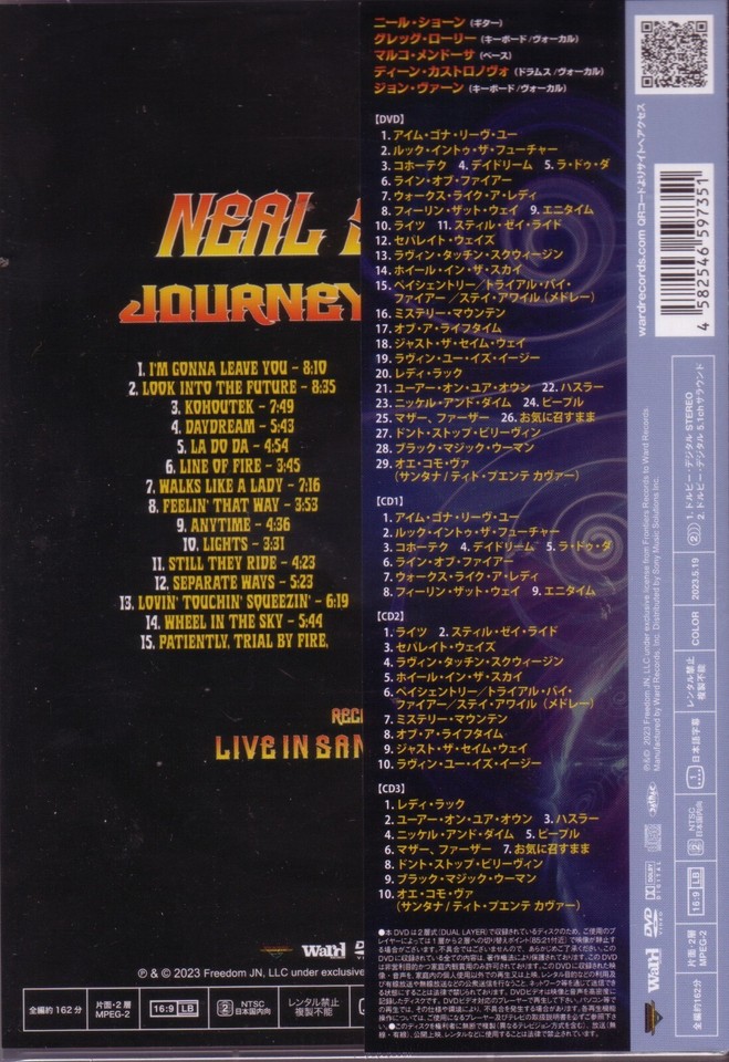 NEAL SCHON Journey Through Time JAPAN DVD + 3CD Journey Bad English Hardline | eBay