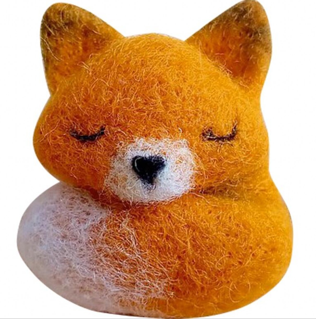 Fox Wool Felted Set Wool Roving ,Foam Mat, Needles,Tools Kit | eBay