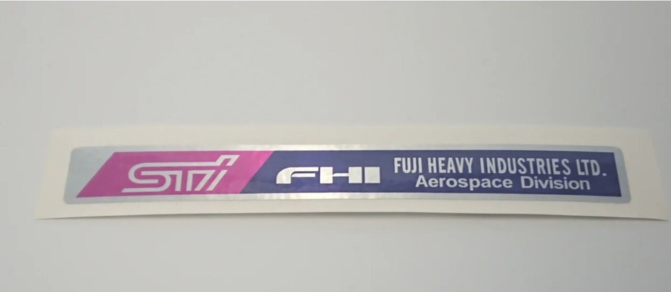 Subaru Gc8 Sti Impreza strut brace STi FHI New OEM Decal Sticker 22b ...