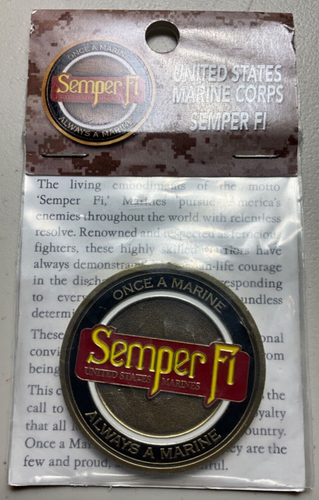 USMC U.S. Marine Corps Semper Fi Challenge Coin Northwest Territorial ...
