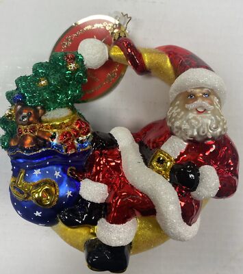 Christopher Radko OVER THE MOON FOR CHRISTMAS Ornament 1020699 NEW | eBay