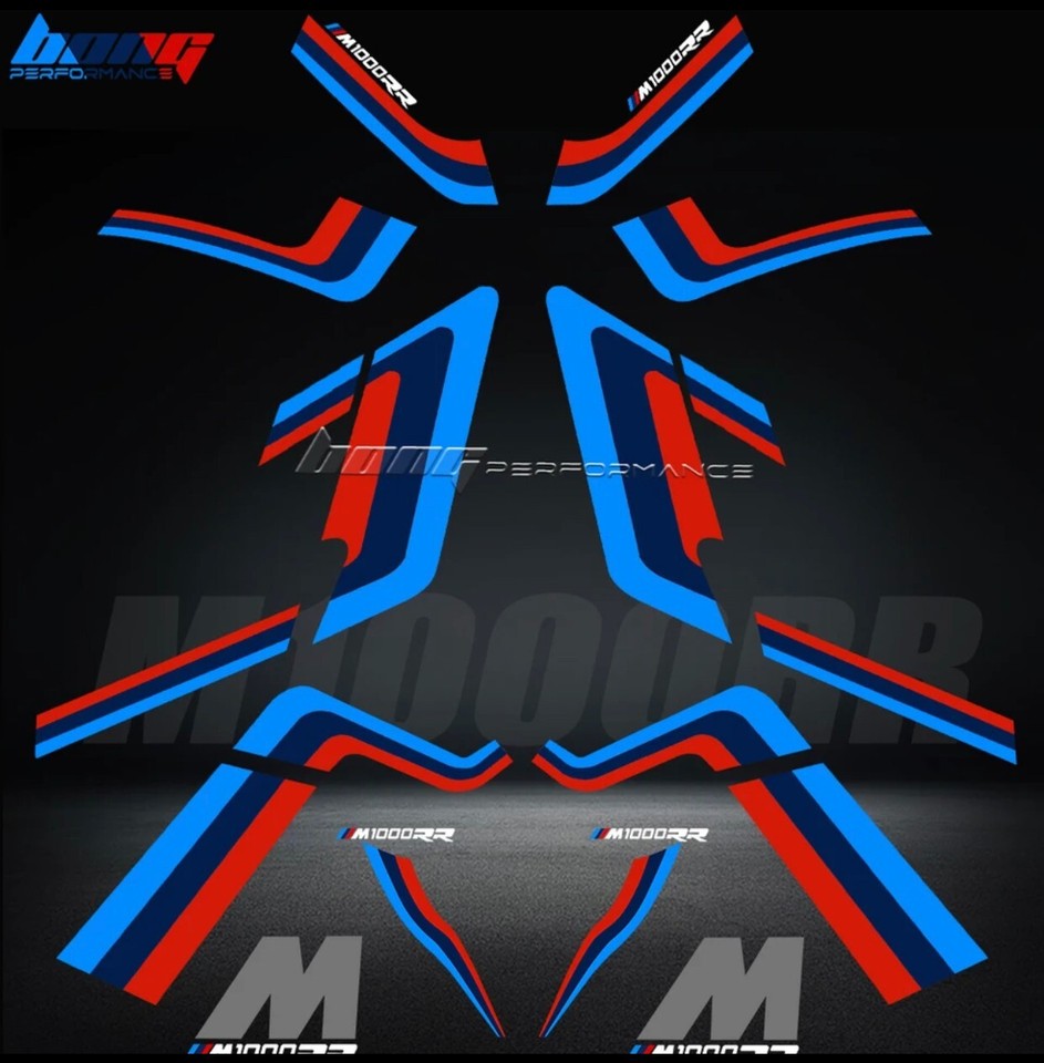 Custom Graphics FOR BMW S1000 RR M1000RR Decal Sticker full kit 2019 ...