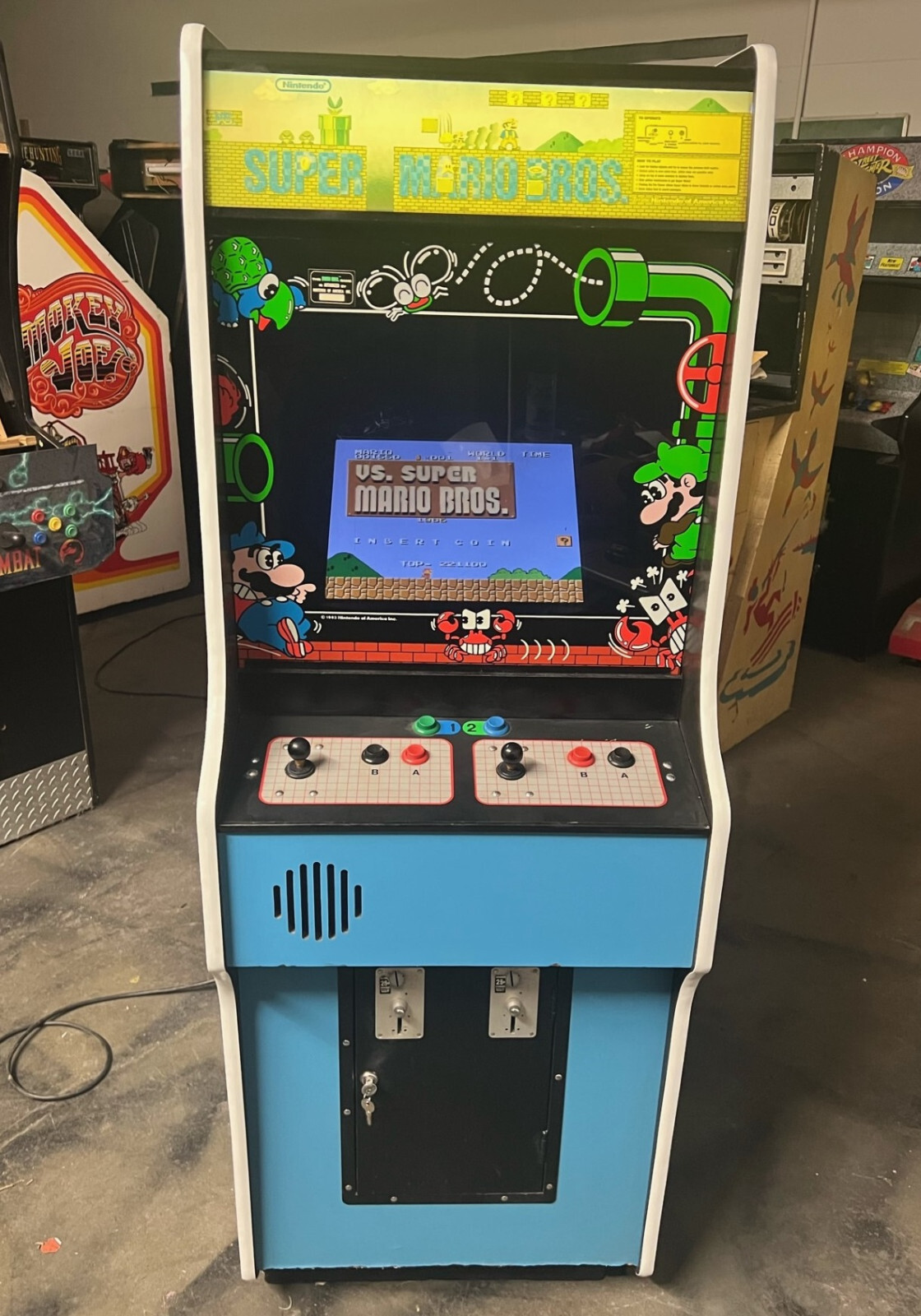 SUPER MARIO BRO - NINTENDO VS ARCADE MACHINE by NINTENDO 1987 ...