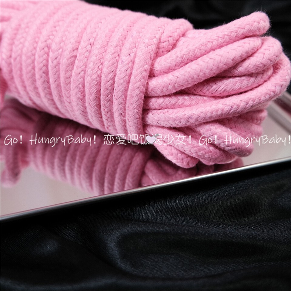 New 33ft/10m Thicken Cotton Rope Binding Restraint Pink Shibari Binding ...