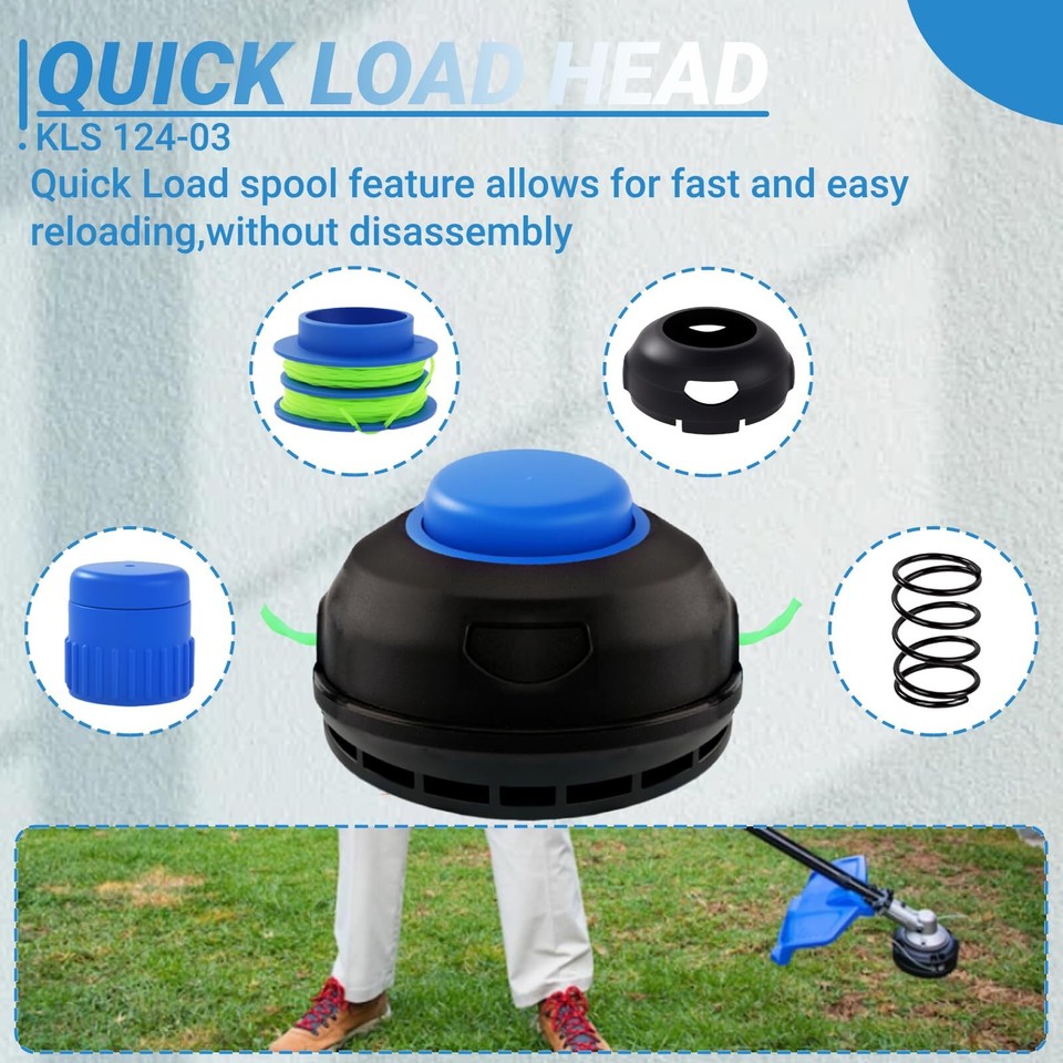 KLS 124-03 Replacement Bump Spool Head Compatible with Kobalt 24-Volt ...