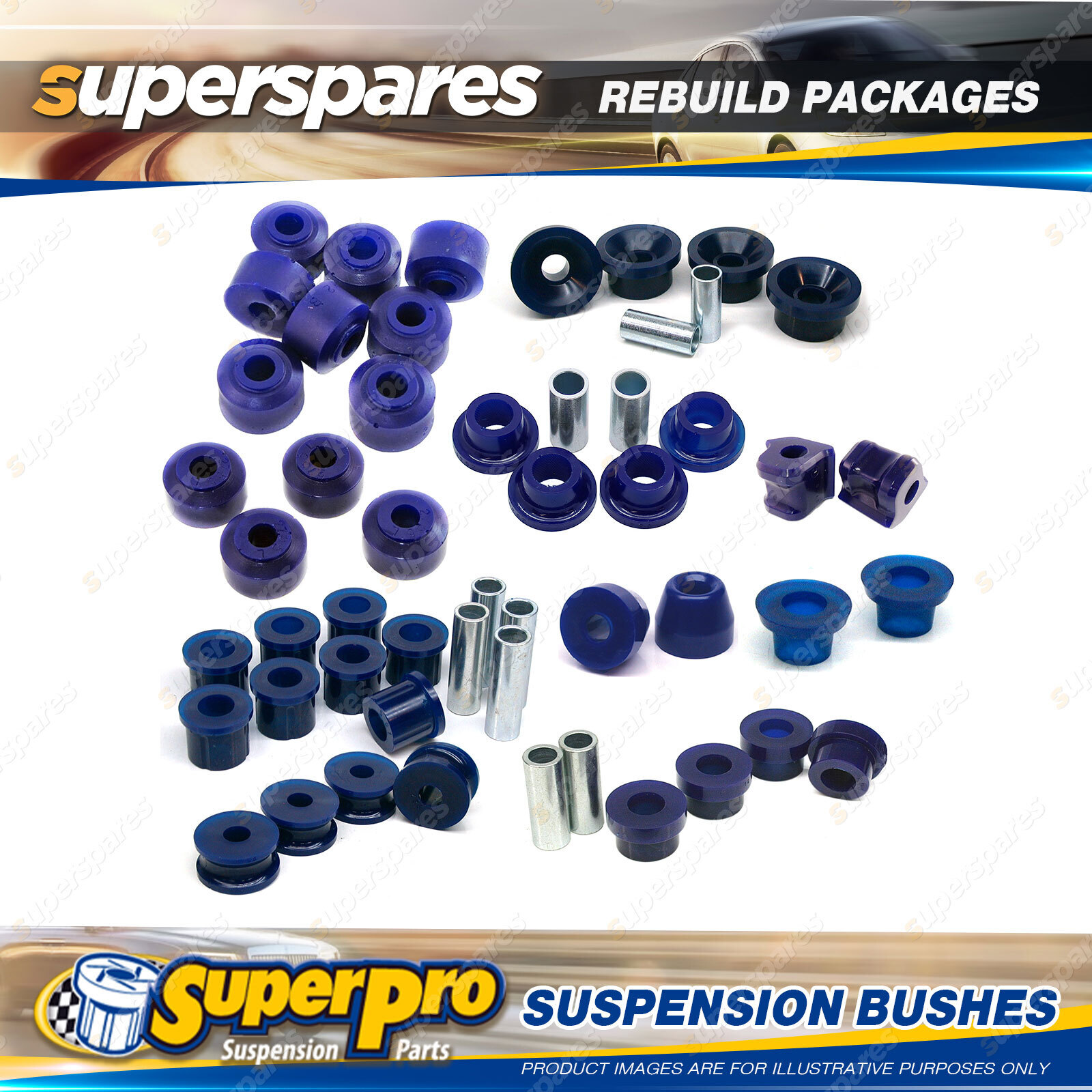 F+R Superpro Suspenison Bush Kit for Nissan Datsun 1600 P510 Early ...