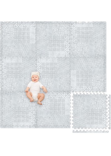 Play Platoon Non-Toxic Extra-Thick Children's Play Mat, 9 Tiles - 72 x 72 inch | eBay