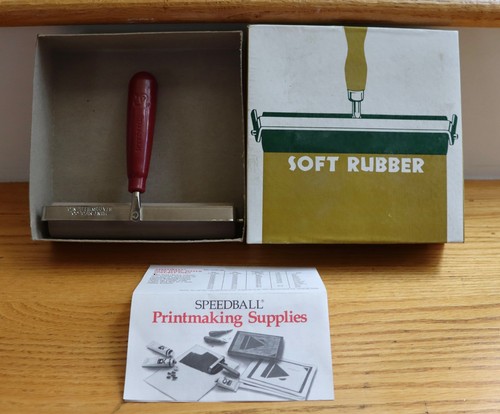 VINTAGE PRINTMASTERS SPEEDBALL SOFT RUBBER No. 66 BRAYER 6" ROLLER ...
