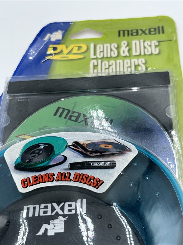 Maxell Disc Cleaner- Dvd-325 Cleans All Discs. New Old Stock | eBay