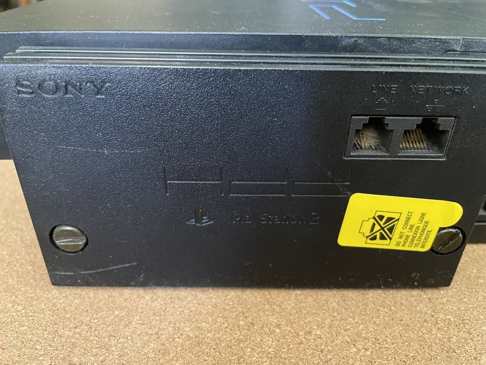 PS2 FAT MODEL W/ AC, RCA, CONTROLLER, MEMORY CARD & HDD WORKING TESTED ...