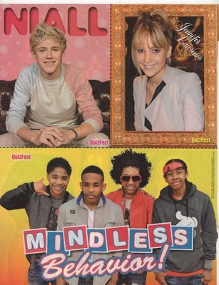 Niall Horan Mindless Behavior pinup McClain Sisters Ross Lynch Nicki ...