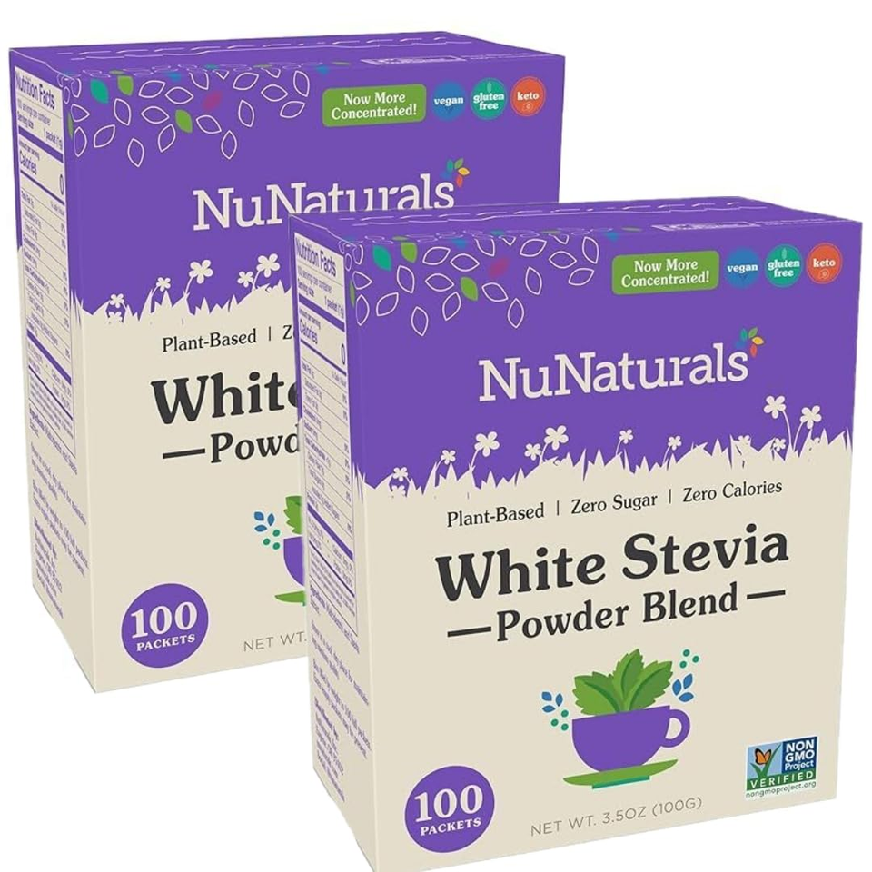 White Stevia Powder Packets, Single-Serve, Zero Calorie Sugar ...