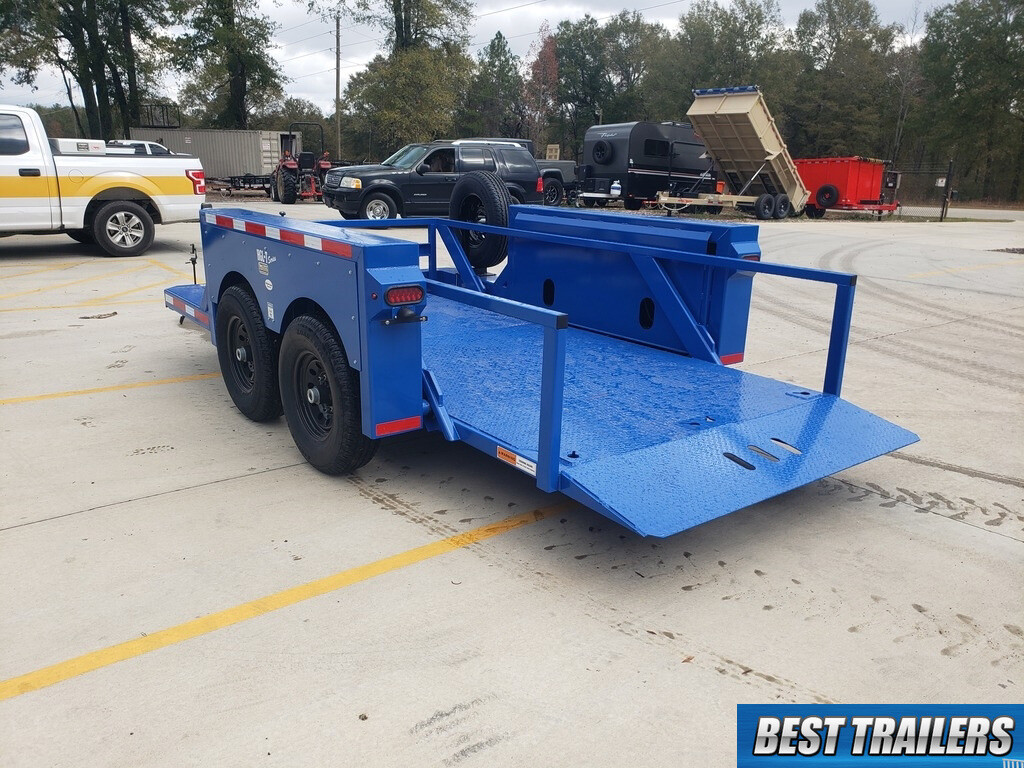 24 anderson trailers HGL T ground loading trailer equipment drop deck 6 ...