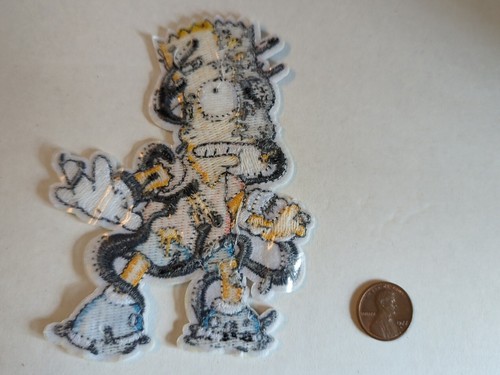The Simpsons Bart Cyborg Embroidered Iron On Patch 4.5" x 3.5" Borg ...