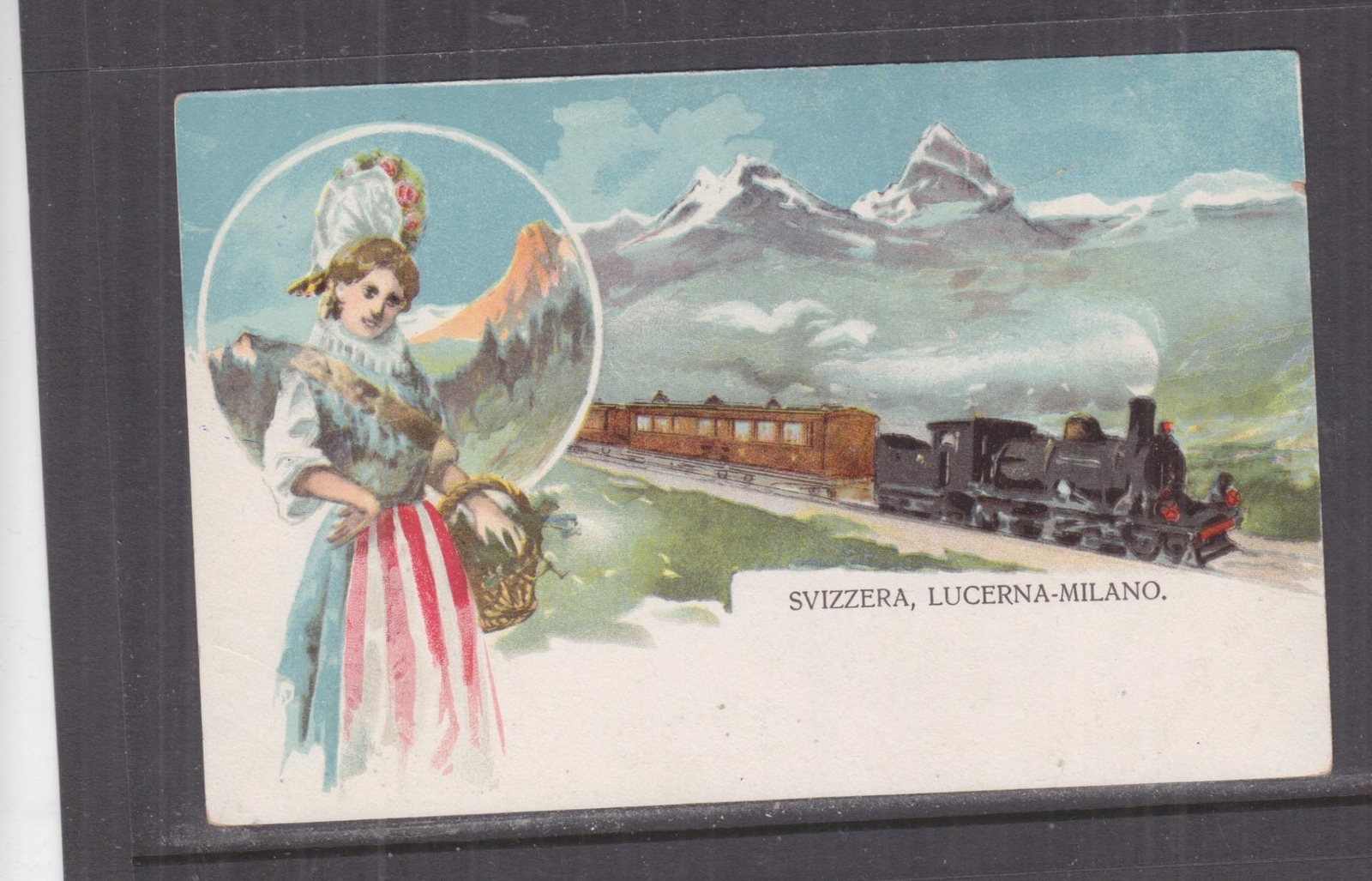 SWITZERLAND, SVIZZERA, LUCERNA-MILANO, TRAIN, c1910 ppc., unused. | eBay