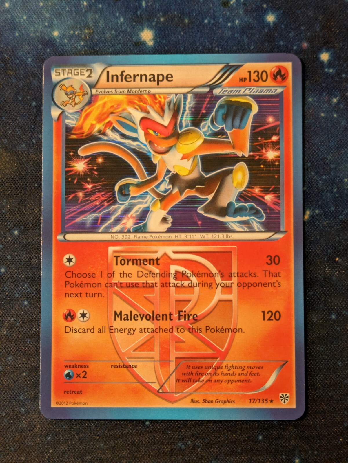 Infernape Plasma Storm 17/135 Holo 2012 Pokemon Card | eBay
