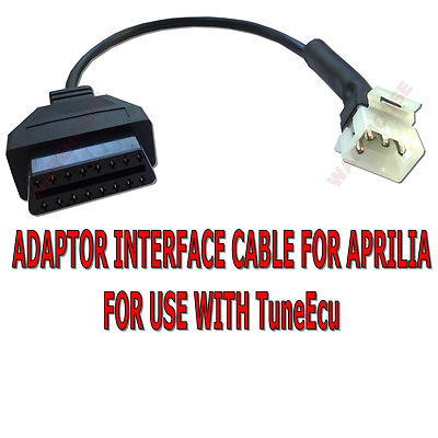 6 PIN TO 16 PIN ADAPTOR INTERFACE CABLE FOR APRILIA - TUNEECU | eBay UK
